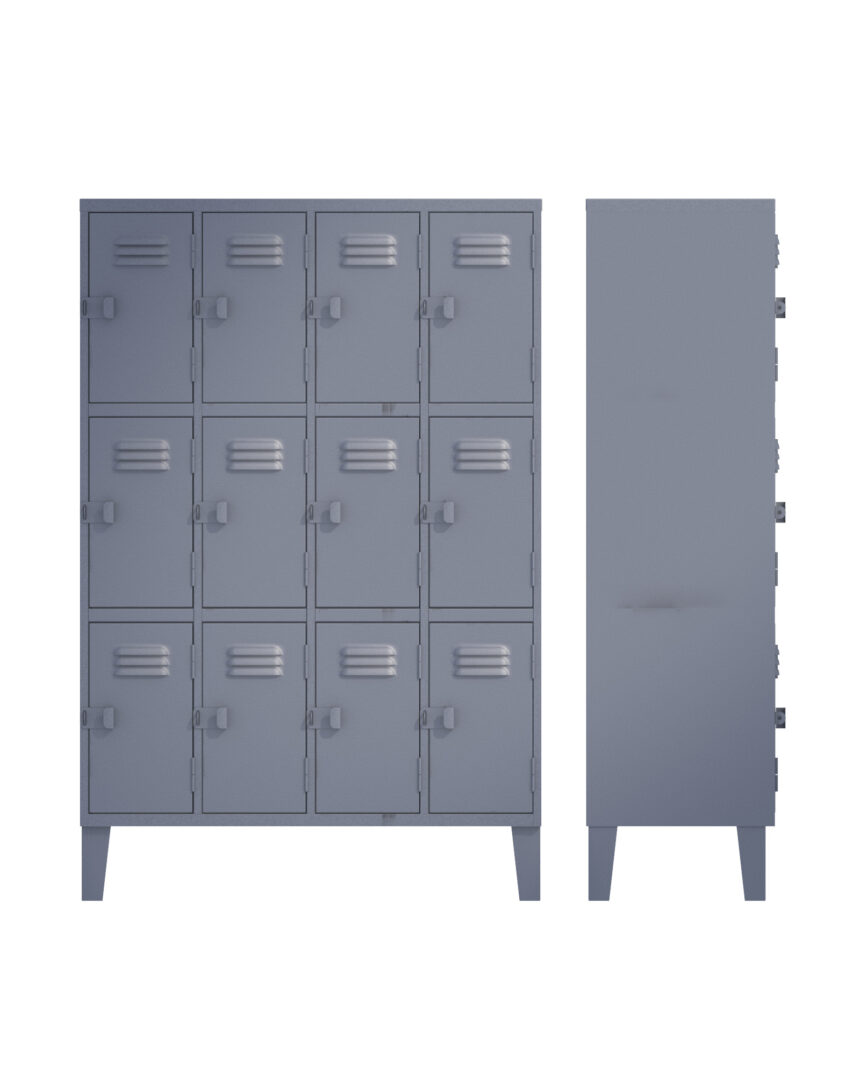 Lockers Triple De 4 Cuerpos 12 Puertas – M&M Lockers